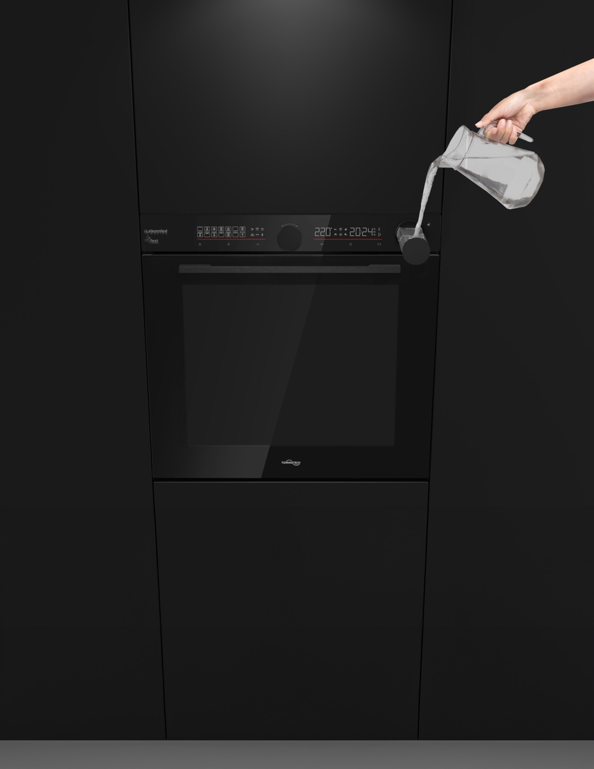 TAF6003WSP Built-in Electric Oven 60 cm White Glass - Tommatech Home